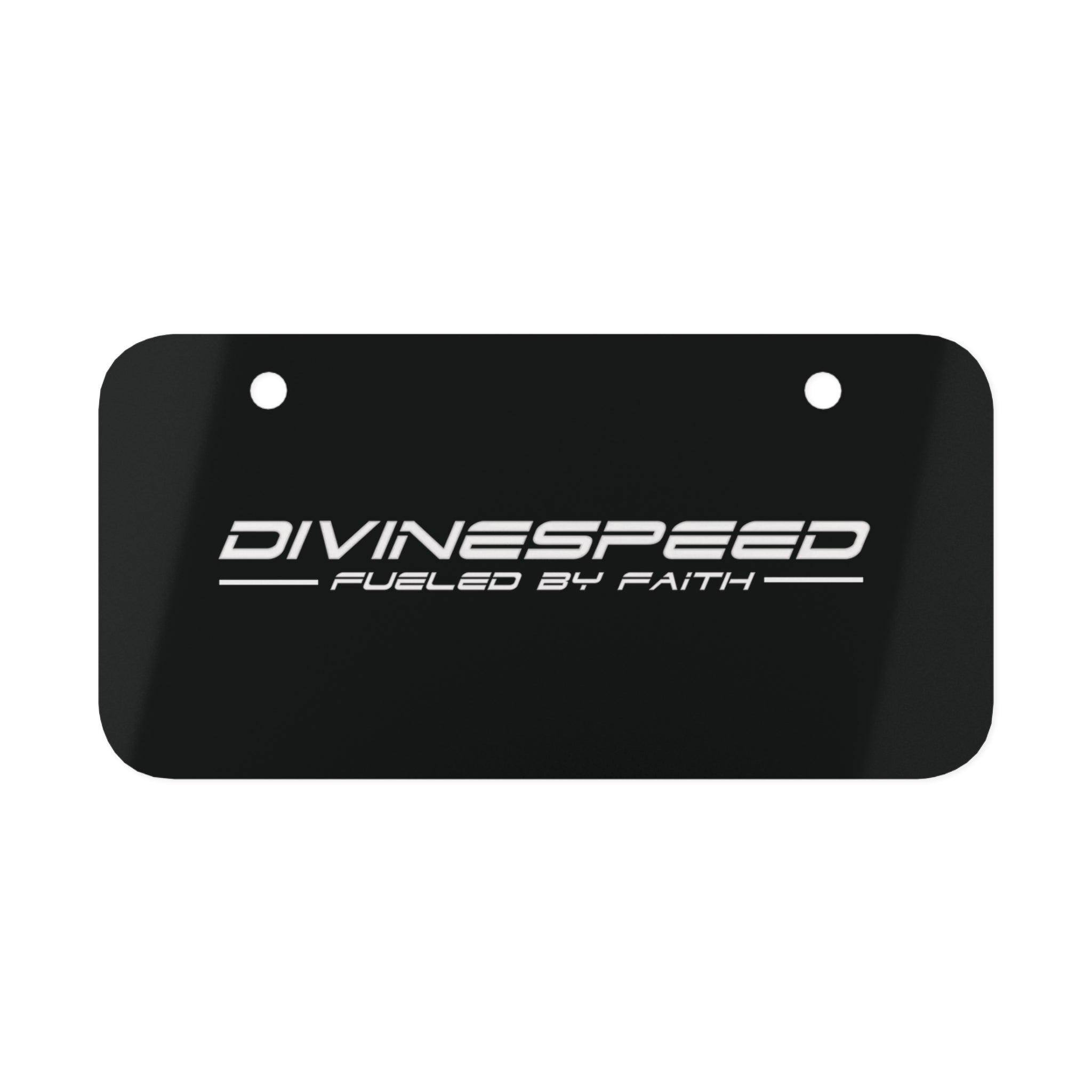 Divine Speed: Fueled By Faith Mini License Plate – Divine Speed Racing